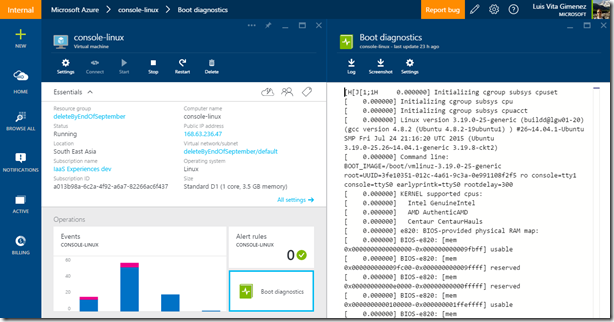 Boot Diagnostics for Virtual Machines v2 | Microsoft Azure Blog